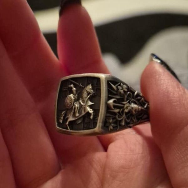 Sterling Silver Alexander the Great Coin Ring, Archaic Ring With ...
