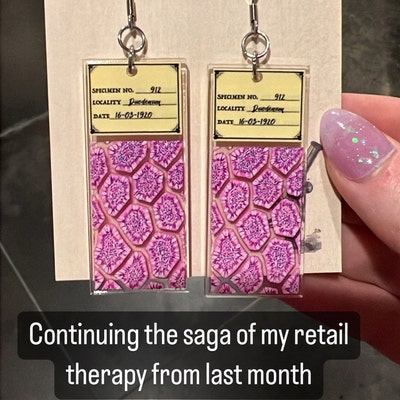 Pyramidal Neuron Microscope Slide Printed Keychain, Microscopy Keychain ...