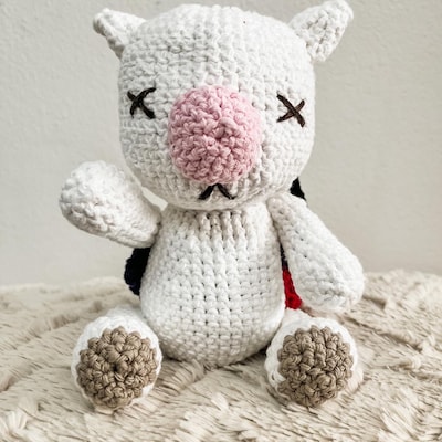 CROCHET PATTERN Amigurumi Final Fantasy X Moogle Doll by Mevvsan PDF ...
