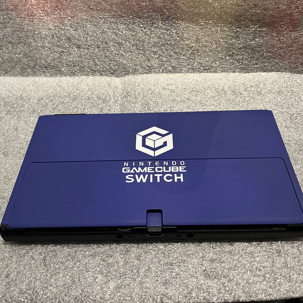 Custom Gamecube Themed Nintendo Switch Hand Painted Back Plate | OLED ...