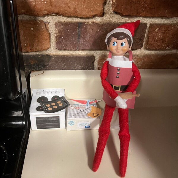 Baking Set - Christmas Elf Sized Cookies - Elf Prop Idea - Digital ...