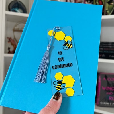 Acrylic Bookmark / Black Bookmark / Just One More Chapter / Book ...