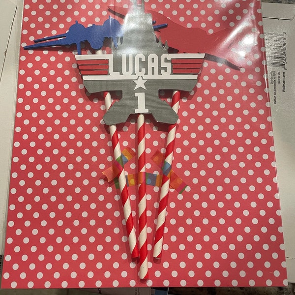Fighter Jet Cake Topper Set - Etsy