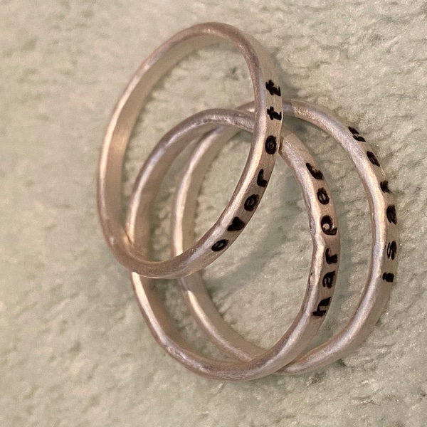 Personalized Stacking Rings/customized Rings/kids Name Rings/new Mom ...