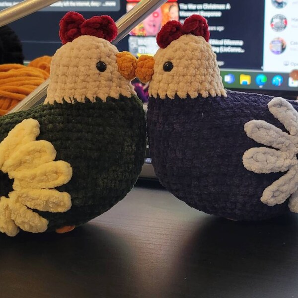 Crochet Chicken Amigurumi Pattern Easy to Follow Crochet Hen Pattern ...