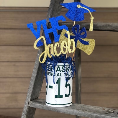 6 Glitter Diploma Die Cuts / Graduation Diploma Centerpieces / 2023 ...