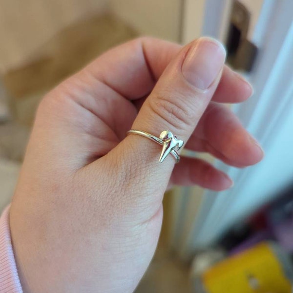 Minimalist Medical Symbol Ring Yellow Gold Caduceus Ring Doctor Ring ...