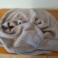 KNITTING PATTERN ** Snowfall Sweater Scarf, Scarf With Sleeves, Sneed, Thneed, Textured Scarf ...