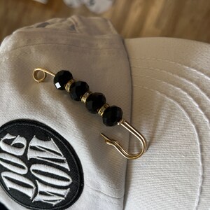 Black Hat Pins, Trucker Hat Pins, Preppy Pin, Gemstone Pin, Hat Bling ...