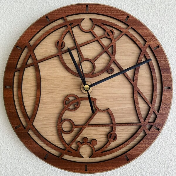 Custom Gallifreyan Clock With Your Name or Words - Doctor Who Clock in ...