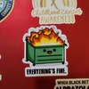 Cute Dumpster Fire Sticker - Etsy