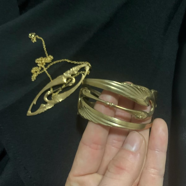 Art Nouveau Crane Bracelet in Bronze - Etsy