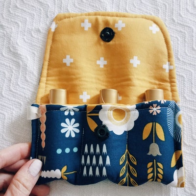Essential Oil Pouch PATTERN PDF Sewing Pattern Essential Oil Bag Holds ...