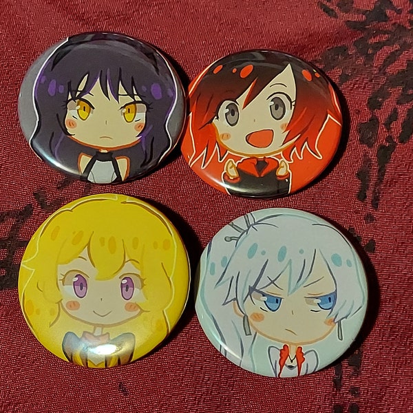RWBY 1.5 Inch Buttons Pins - Etsy