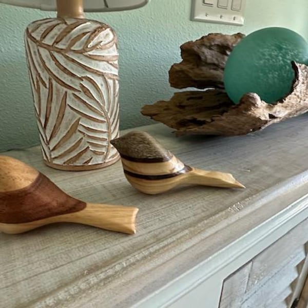 Hand Carved Wooden Comfort Birds - Etsy