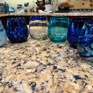 Hand Blown Glass Torch Light Pendant Clear Crackle Glass - Etsy