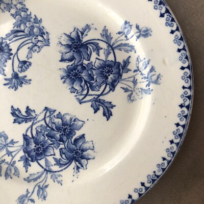 Beautiful Blue Olga Bowl With Lid Art Nouveau Tureen Villeroy and Boch ...