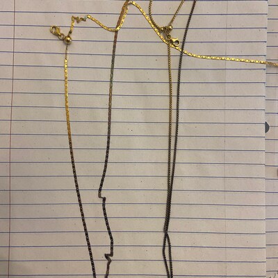 14K Gold Figaro Two Tone Pave Chain Over 925 Sterling Cuban - Etsy