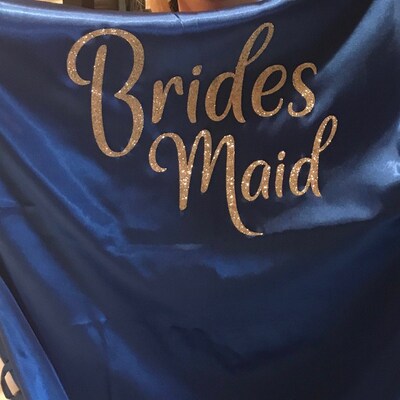 Royal Blue Bridesmaid Robes, Royal Blue Satin Robes, Royal Lace Robes ...