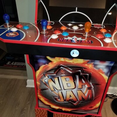 Arcade1up Cabinet Kickplate Graphics NBA JAM Basketball Graphic Sticker ...