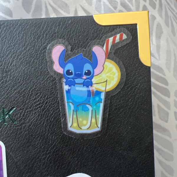 Stitch Lemonade Transparent Disney Laptop Stickers/ Tropical Lilo Ohana ...