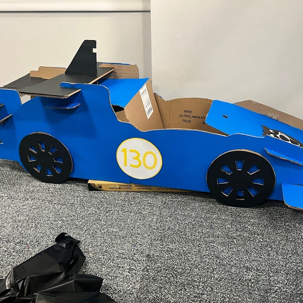 Cardboard Racing Car Blueprints: DIY F1 Toy (digital Download) - Etsy