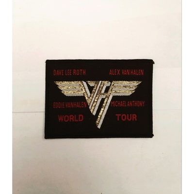 VAN HALEN Patch World Tour Vintage Woven Sew on Patch. - Etsy UK