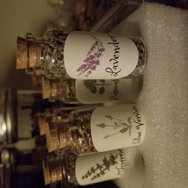Mini Apothecary Herb Bottles | Dried Herbs for Rituals, Spellwork ...