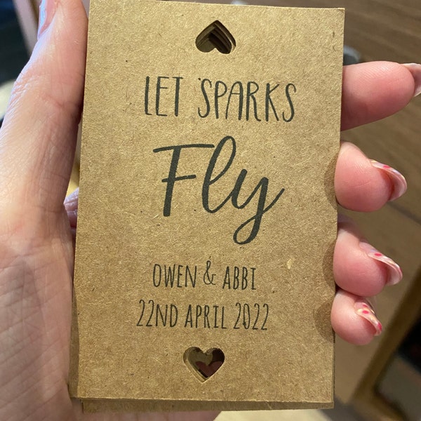 Wedding Sparkler Labels - Etsy UK