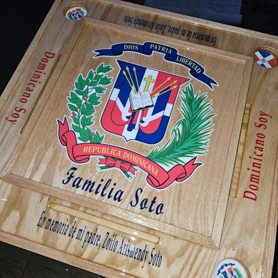 Dominican Republic Map & NY Domino Table - Etsy