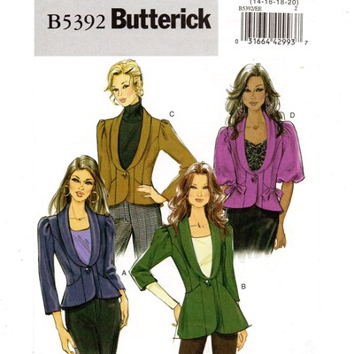 Vogue 8234 Sleeveless Lined Dress Pattern in 3 Variations in Sizes 12 ...
