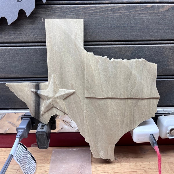 Texas Wavy Map - Flag Mix - CNC Files for Wood, 3D STL Model - Etsy UK