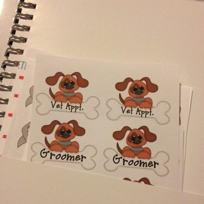Pet Reminder Stickers - Etsy