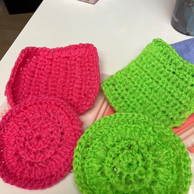 Scrubbie Pattern for Crocheted Nylon Netting Dish Scrubbies - Etsy