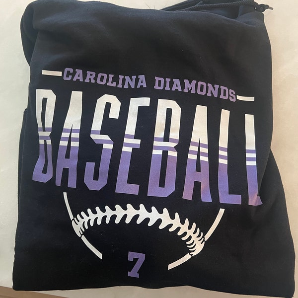 Custom Baseball Hoodie, Personalized Baseball Sweat, Baseball Team Name ...