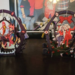 Charlie & Vaggie Hazbin Hotel Paper Craft Standee - Etsy