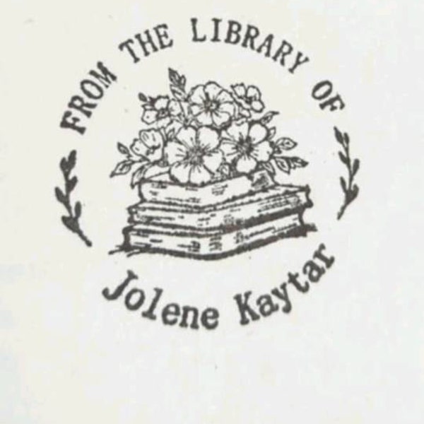 From the Library of Stamp, Library Stamp, Personalized Book Stamp ...
