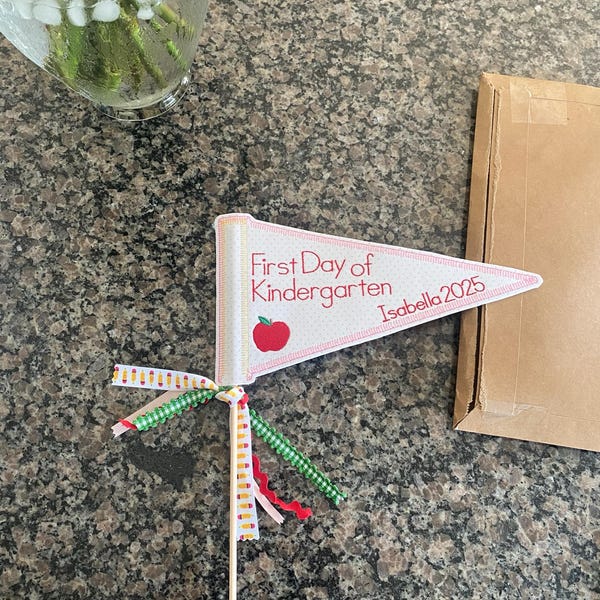 Back to School Flag Back to School Pennant Grandmillennial Back to ...