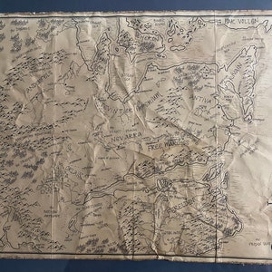 Dragon Age Map of Thedas: Aged, Handmade, Hand Drawn, Authentic Gift ...