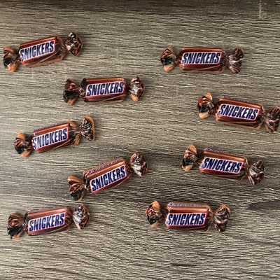 Fake Chocolate Snickers Cabochons Candy Cabochons - Etsy