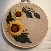 PDF Pattern, Sunflower Half Wreath, Embroidery Pattern, Summer - Etsy