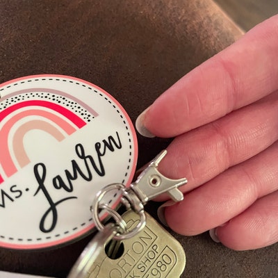 Boho Smiley Face Lanyard / Retro Happy Face / Groovy Smile Lanyard ...