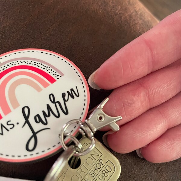 Boho Smiley Face Lanyard / Retro Happy Face / Groovy Smile Lanyard ...