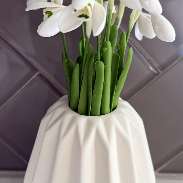 Snowdrops Real Touch Flowers Polymer Clay Artificial Snowdrop Flower ...