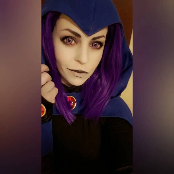 Raven Cosplay Cape (teen Titans Raven) COLOURS Custom Individual High ...