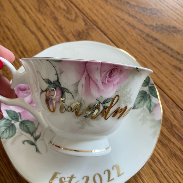 Tea Cup | Personalized Tea Cup | Custom Tea Cup | Tea Lover Gift ...