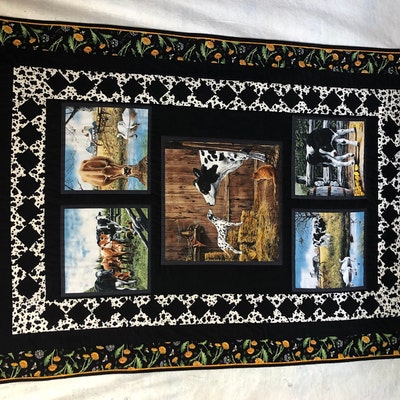 Farm Life Fabric Panel 24x43, 8001black Elizabeth's Studios, Ducks ...