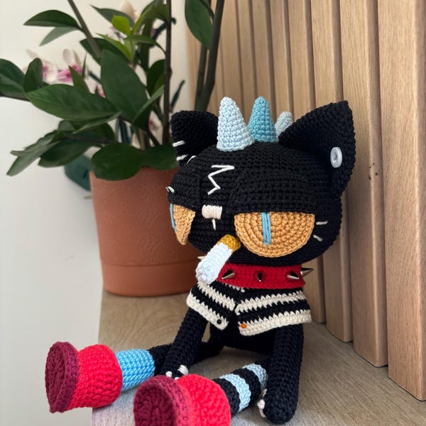 Chester_the Punkat_crochet Pattern - Etsy