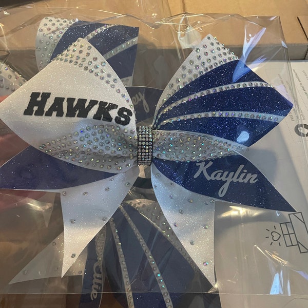 Senior Bow With Rhinestones~ You Choose Colors and Customization - Etsy