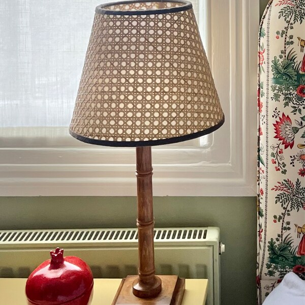 Small Beech Bobbin Lamp, 28cm Tall, 33cm When Wired, Ready to Paint ...